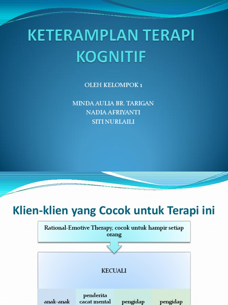 Keterampilan Terapi Kognitif | PDF