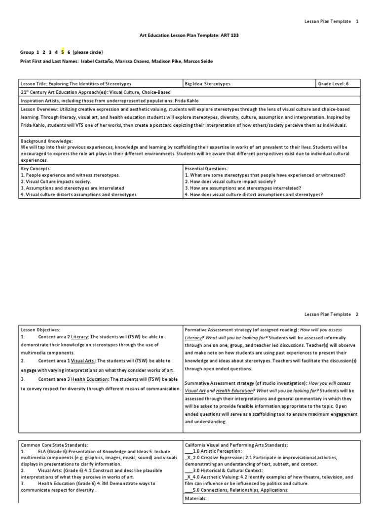 g5 - Lesson Plan | PDF | Lesson Plan | Teachers