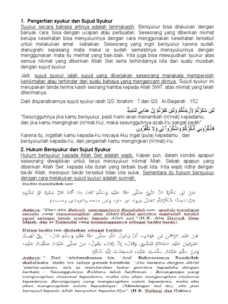 Sujud Syukur | PDF