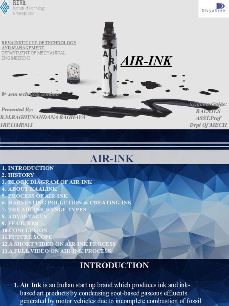 Air Ink PDF | PDF | Exhaust Gas | Ink
