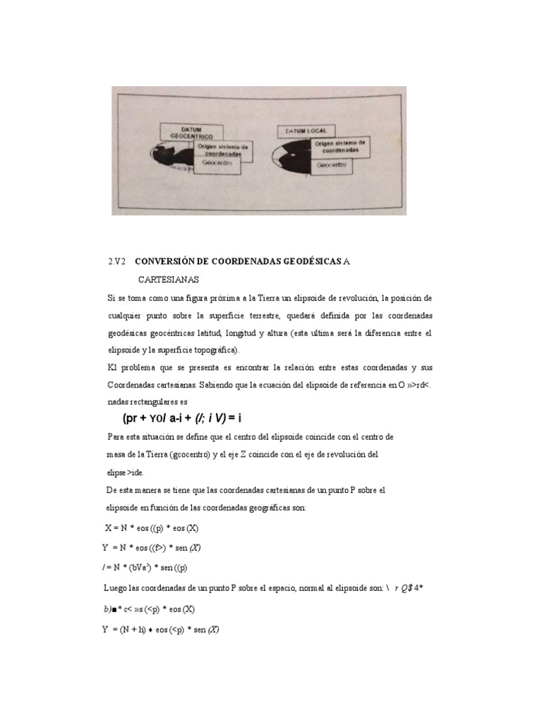 Conversión de Coordenadas Geodésicas | PDF