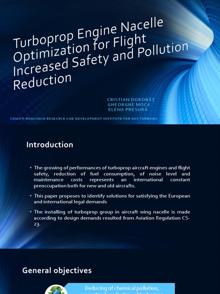 Turboprop Engine Nacelle Optimization | PDF | Wind Tunnel | Engines