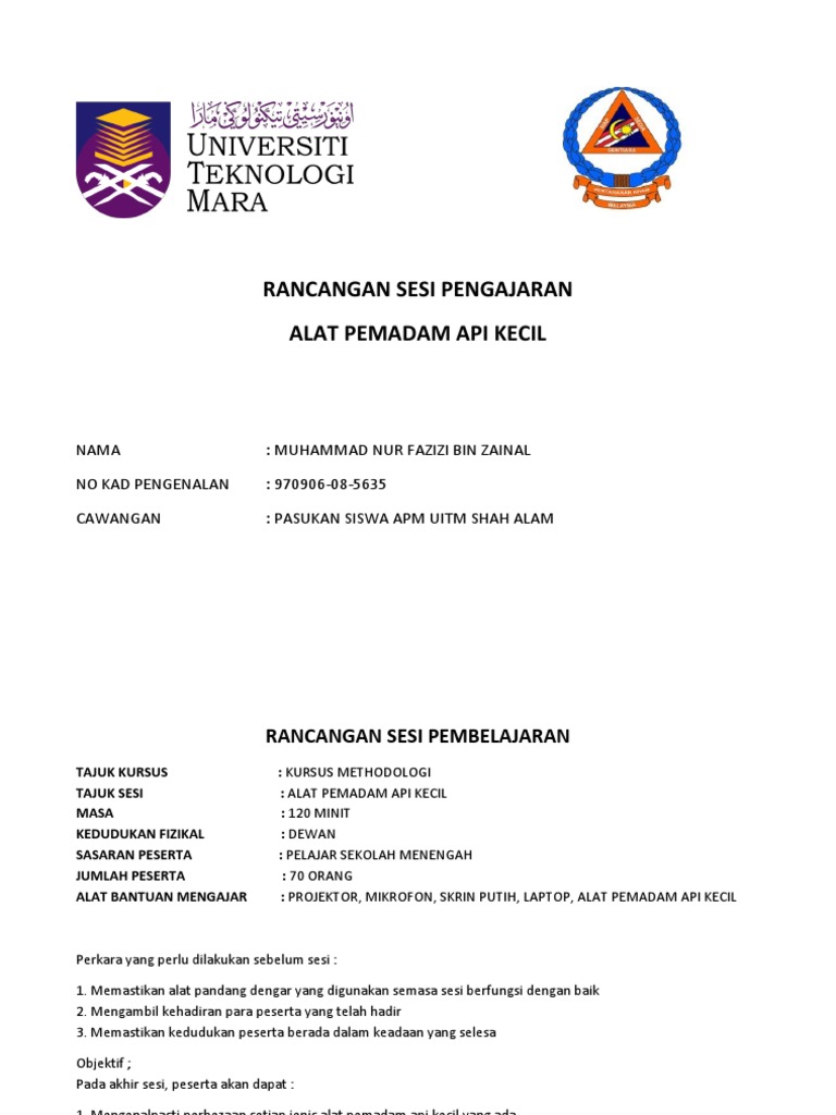 RSP Alat Pemadam API Kecil | PDF