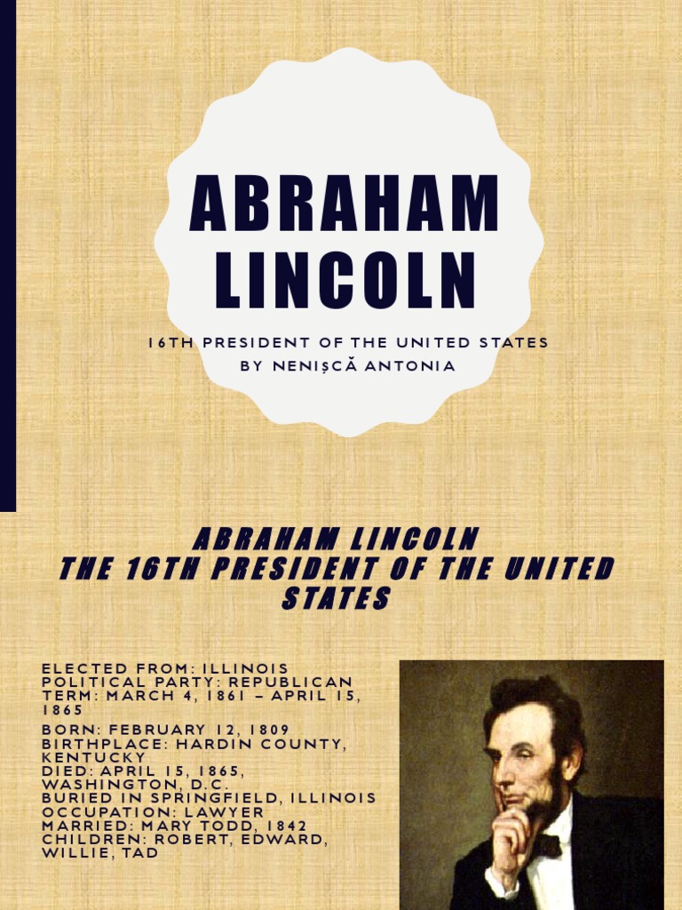 Abraham Lincoln | PDF | Presidents Of The United States | American ...