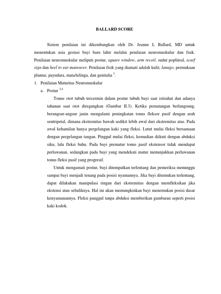 Ballard Score PDF | PDF