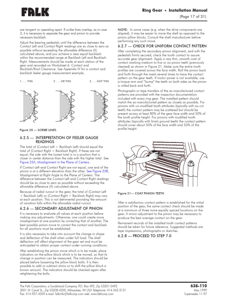Falk Installation Manuel, Ring Gear, Pages 17 24 | PDF | Gear ...