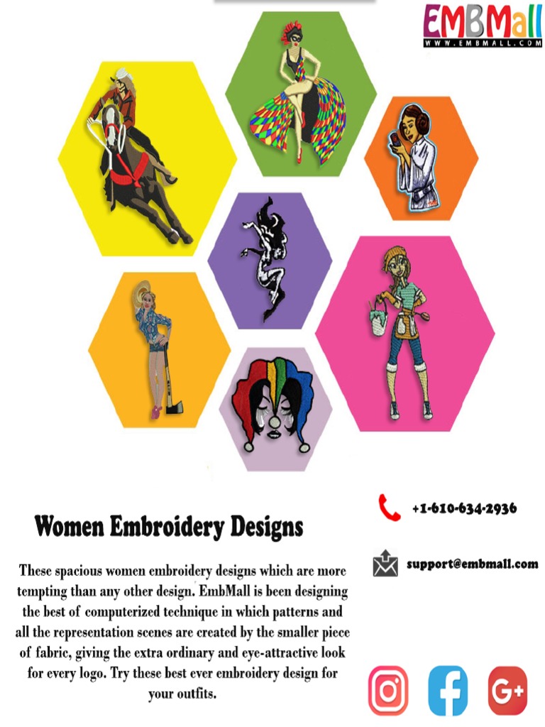Stunning Women’s Embroidery Designs | PDF