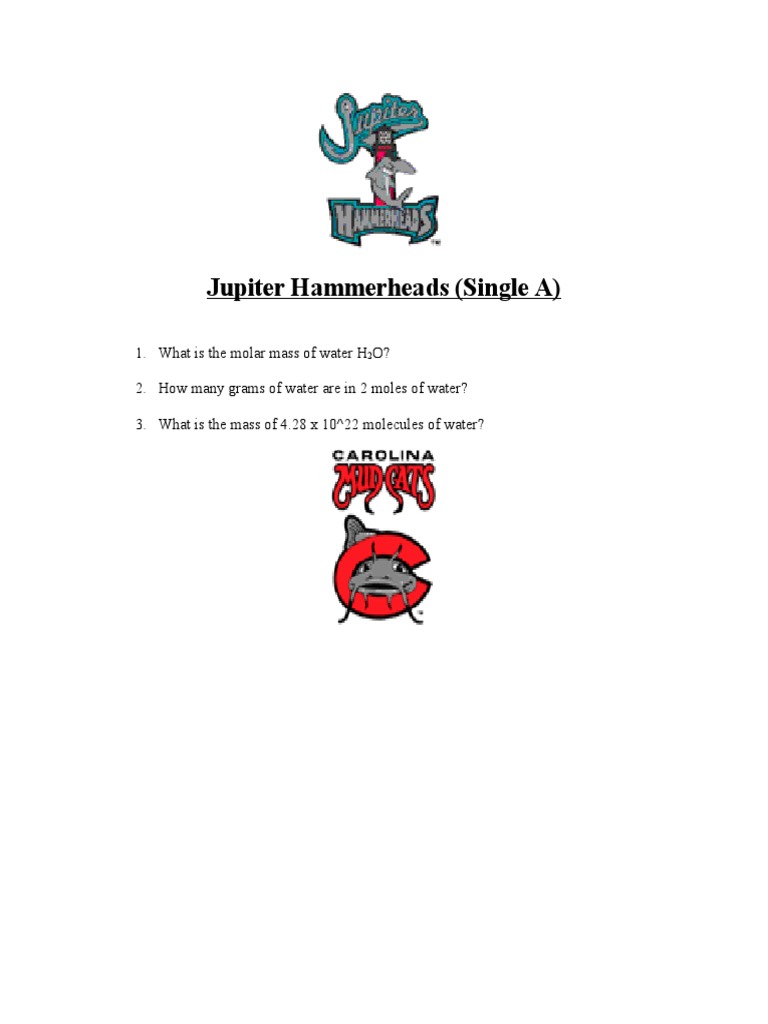 Jupiter Hammerheads (Single A) | PDF | Cooking, Food & Wine | Wellness