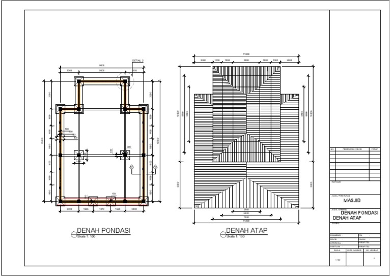 Contoh Denah Atap | PDF