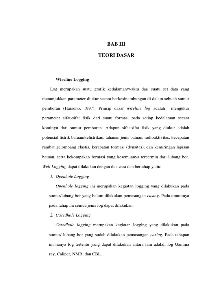 Wireline Logging Basics & Methods | PDF | Technology & Engineering