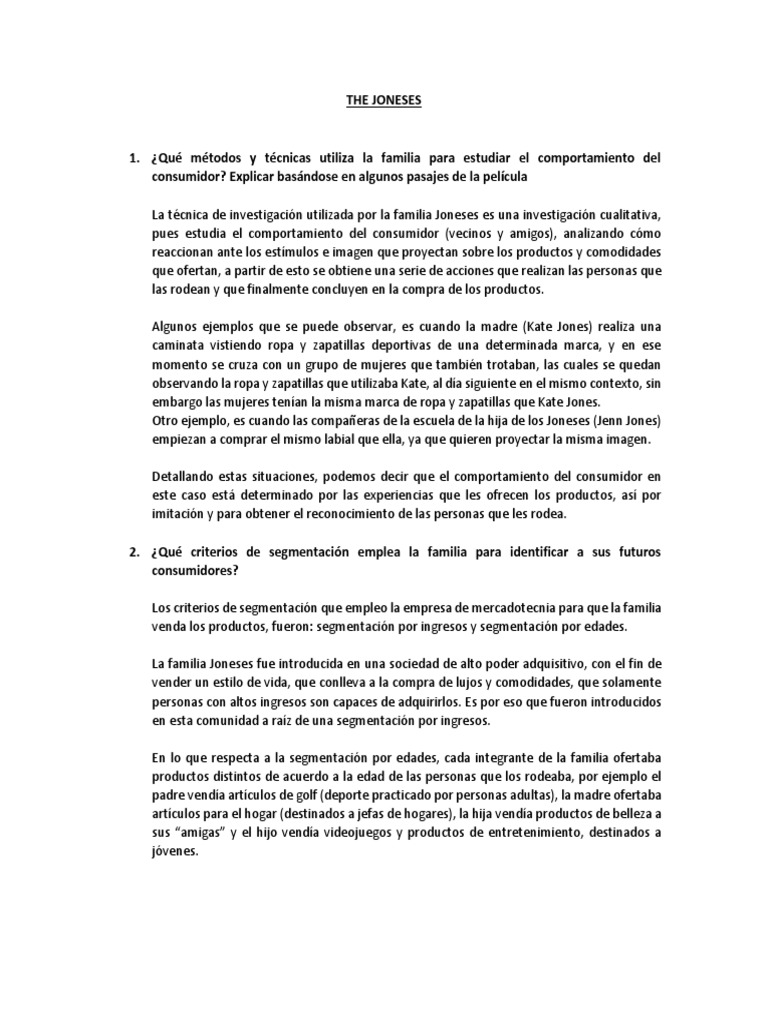 The Joneses | PDF | Consumer Behaviour | Marketing
