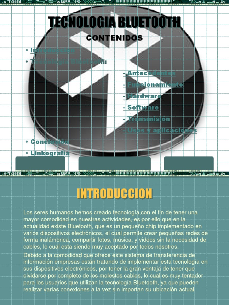 Tecnologia Bluetooth: Contenidos | PDF | Bluetooth | Computing