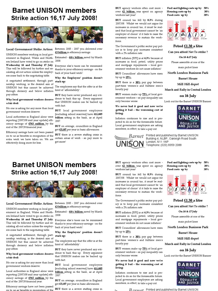 Pay Matters Strike Flyer v3 | PDF | Strike Action | Taxes