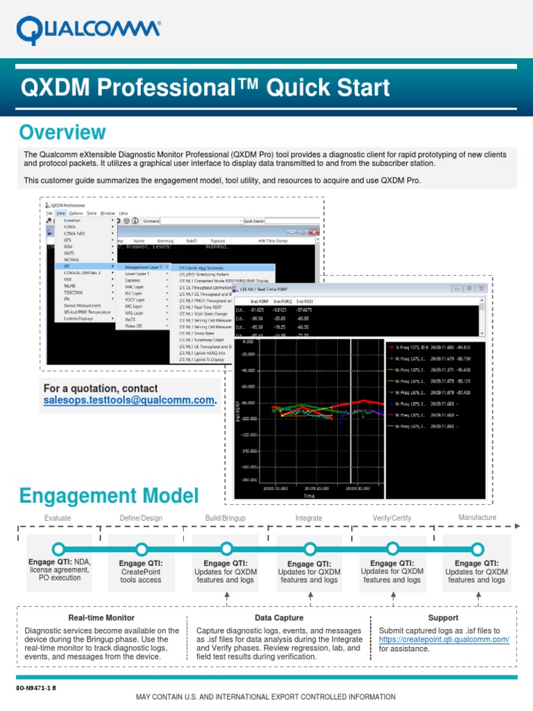 QXDM Professional Qualcomm Extensible Diagnostic Monitor PDF | PDF | General Packet Radio ...