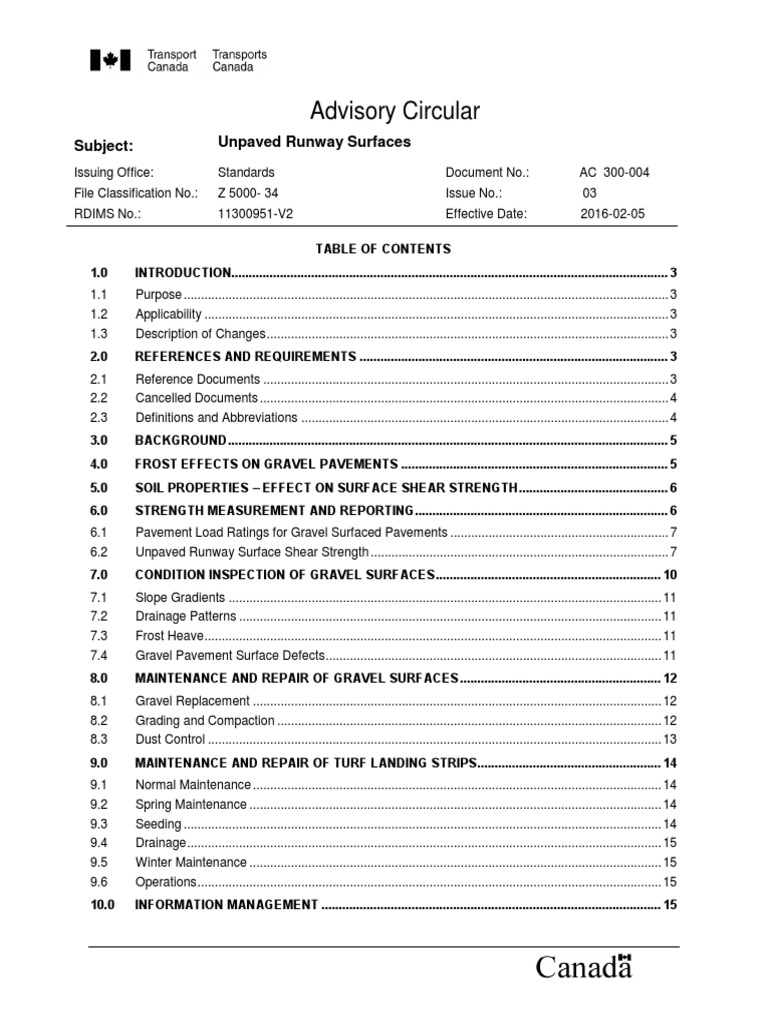 Ac 300-004 Unpaved Runways Surfaces | PDF | Road Surface | Runway
