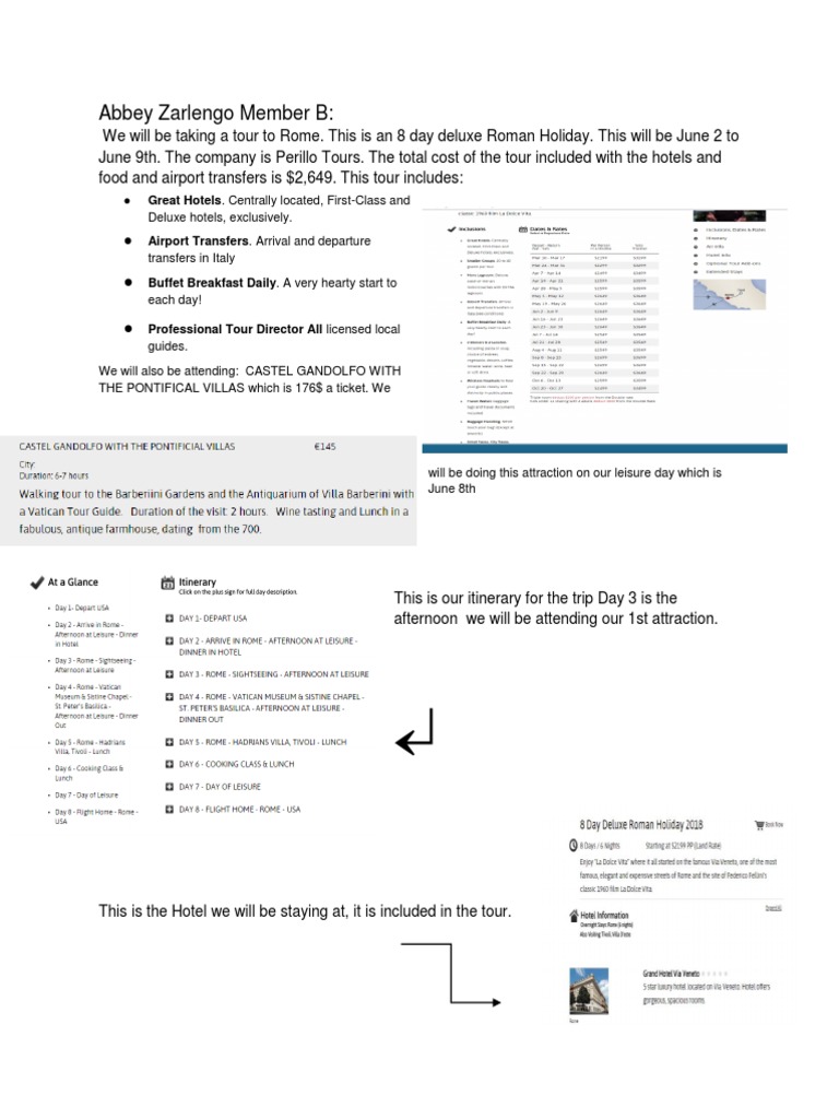 Trip To Italy Abbey | PDF
