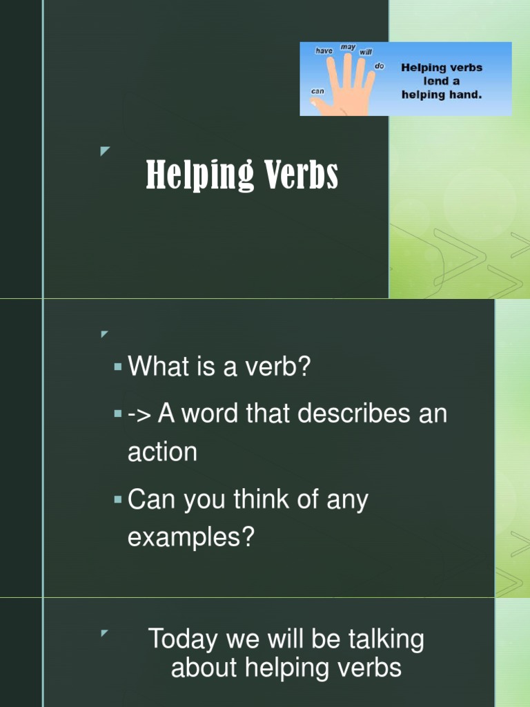 Helping Verbs | PDF