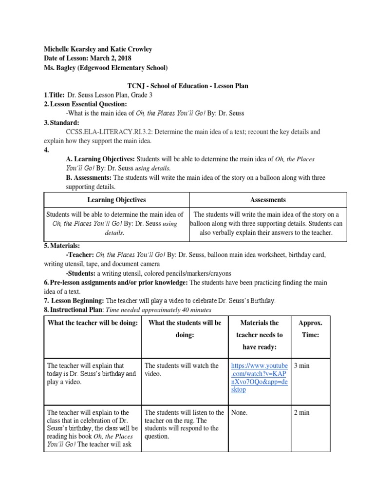 Ccss Ela-Literacy Ri 3 2 | PDF | Lesson Plan | Classroom