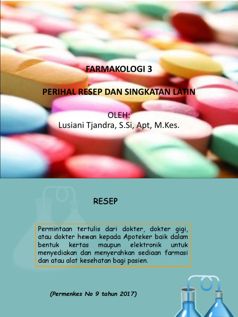 PERIHAL RESEP Dan Singkatan Latin | PDF