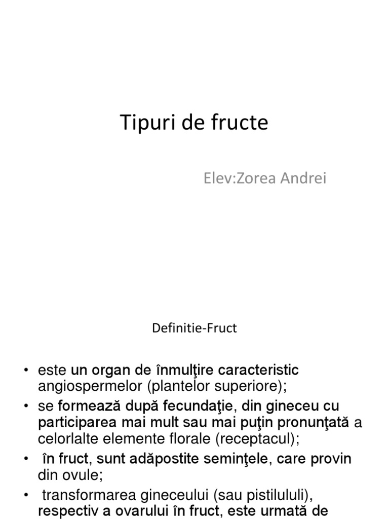 Tipuri de Fructe | PDF | Maison et jardin | Bien-être