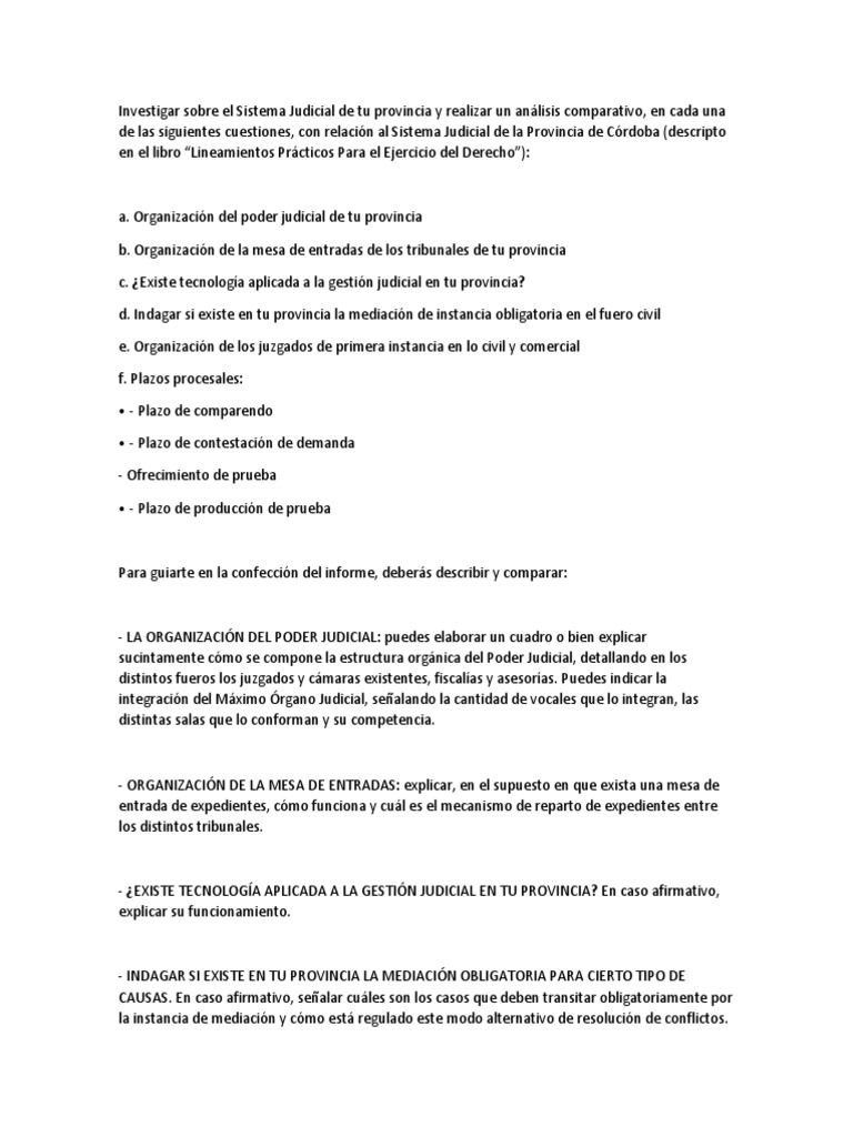 Consigna TP 2 - Practica | PDF | Demanda judicial | Evidencia (ley)