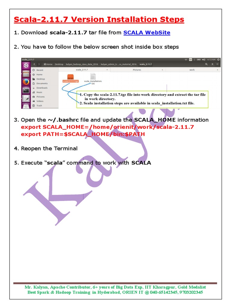 Scala 2.x Installation Steps | PDF | Business | Computers