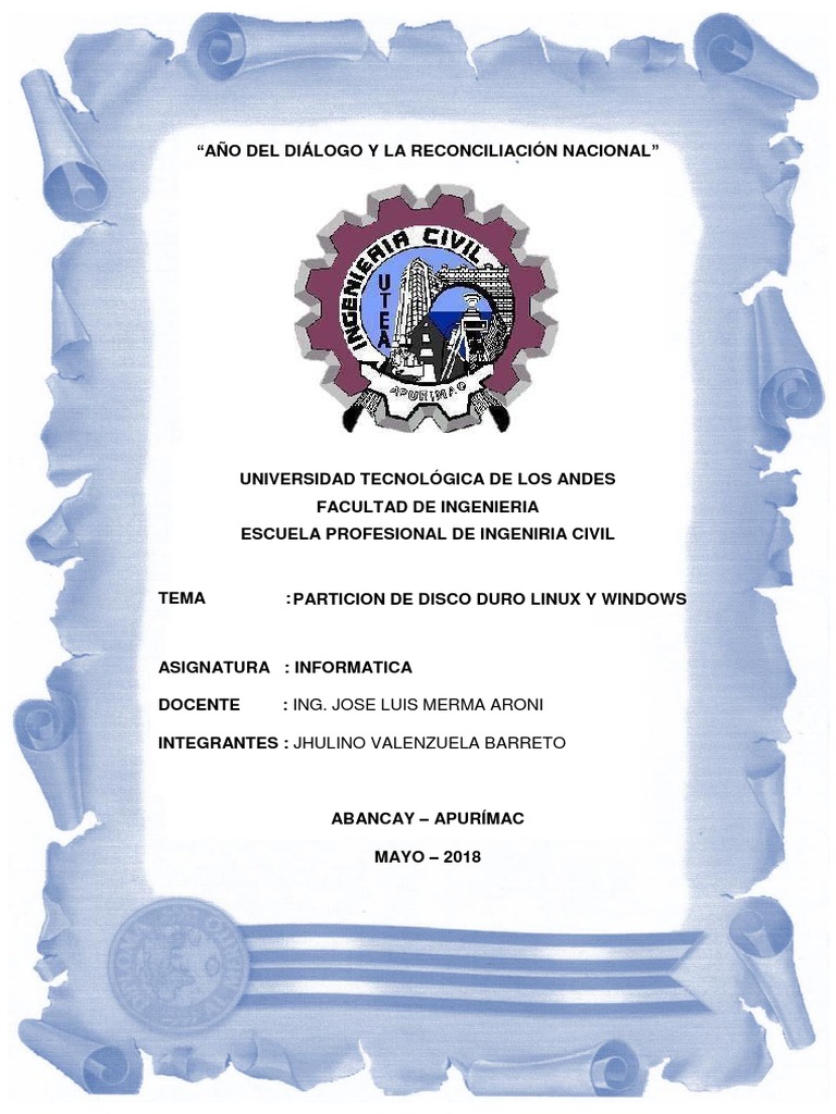 Caratula Informatica | PDF