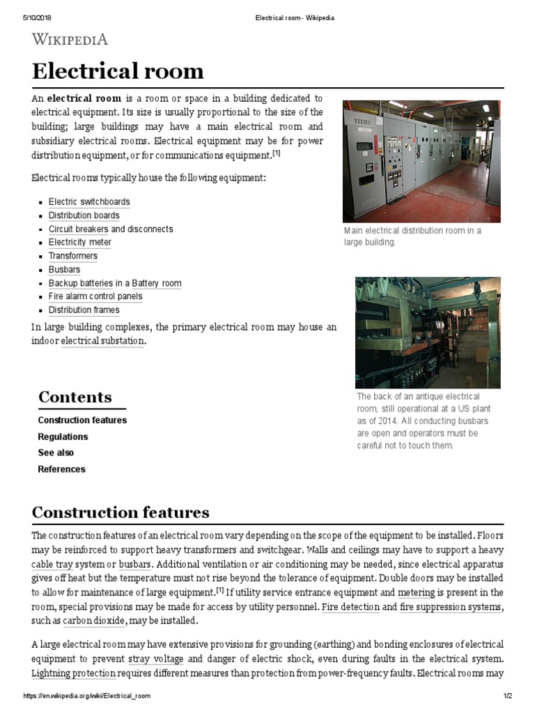 Electrical Room | PDF | Electricity | Power (Physics)