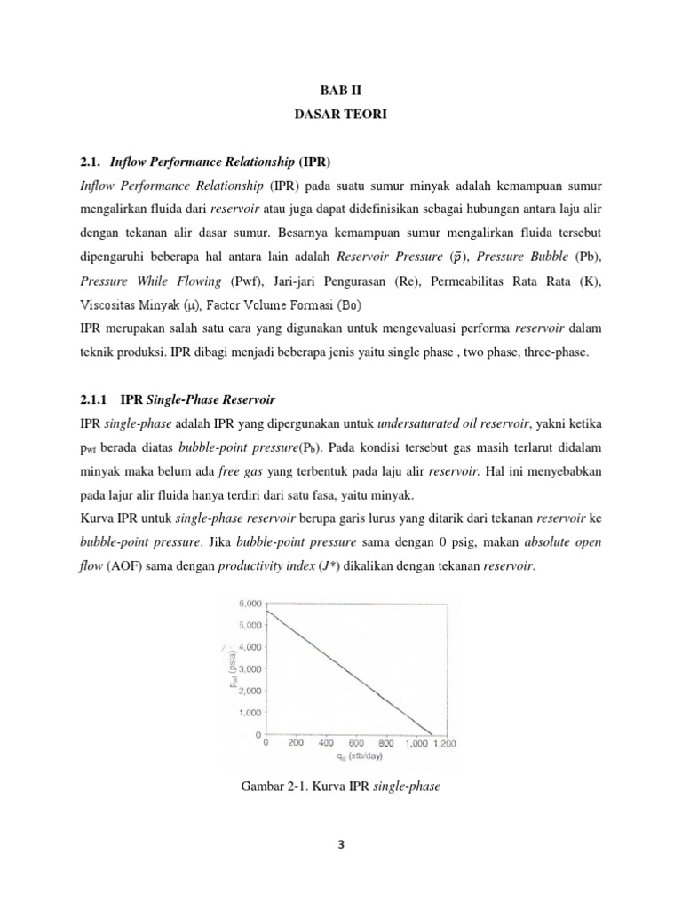 Analysis of Inflow Performance Relationship (IPR) and Tubing ...