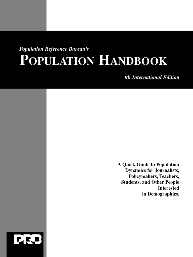 Opulation Andbook: Population Reference Bureau's | PDF | Total ...