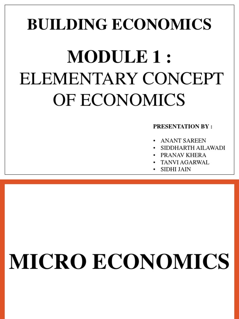 Building Economics Architecture Amity | PDF | Supply (Economics ...