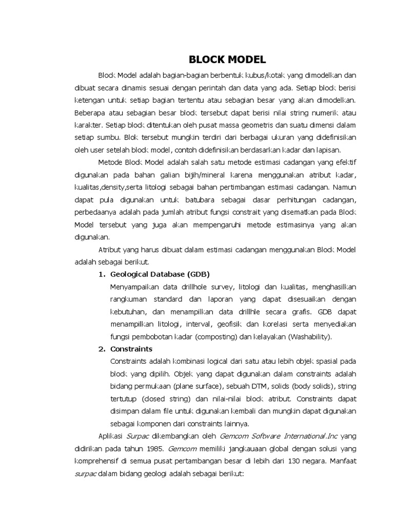 Essay Block Model | PDF