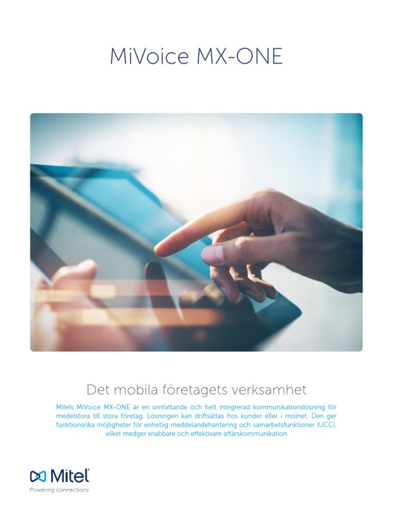 MiVoice MX-OnE Main Brochure-SV | PDF | Computer Program | Programming