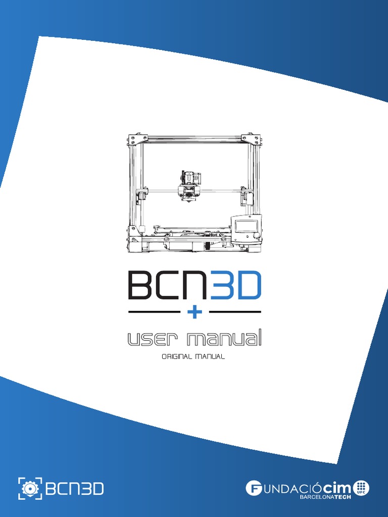 User Manual BCN3D+ v1.1 PDF | PDF | 3 D Modeling | 3 D Printing