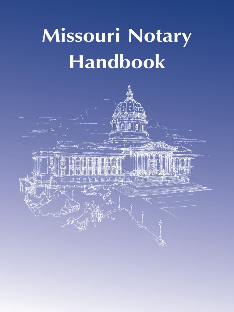 Missouri Notary Public Handbook 2025 | PDF | Notary Public | Signature