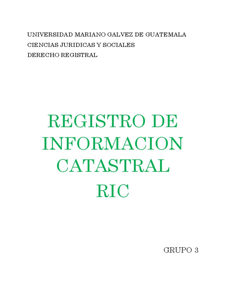 Ric | PDF | Regulación | Guatemala