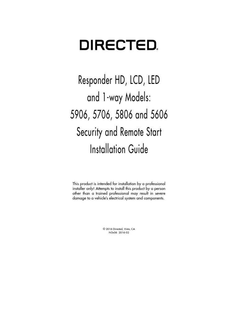Dei Viper 5706v - Installation - Manual | PDF