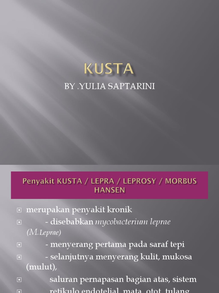 Power Point Kusta 2018 | PDF