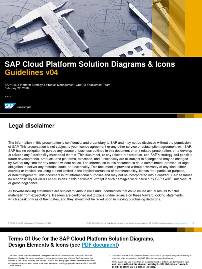 SAP Cloud Platform Official Solution Diagrams and Icons v04 | PDF ...