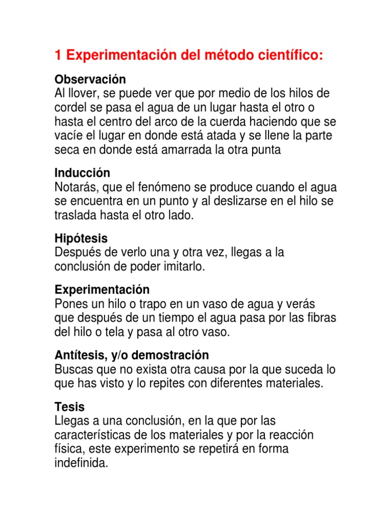1 Experimentación Del Método Científico | PDF | Huevo como alimento | Hielo