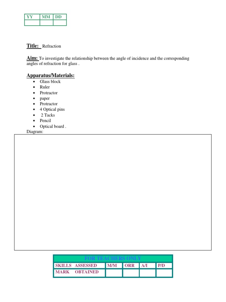 Refraction Front Page | PDF