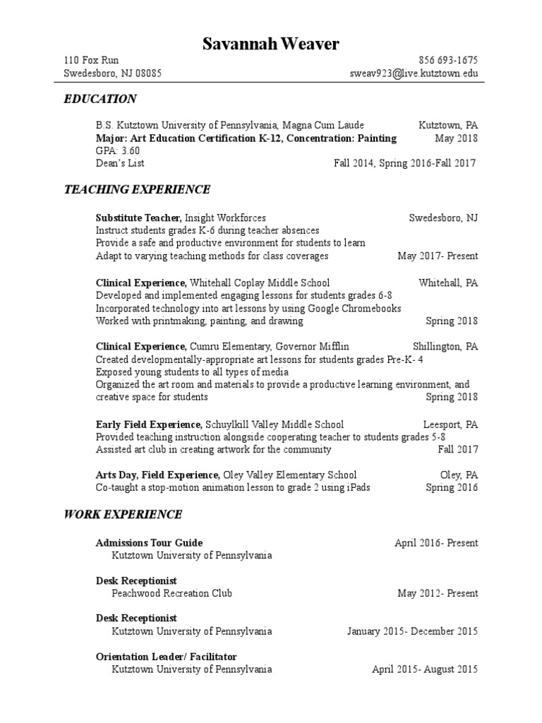 Resume Draft | PDF | Change | Behavior Modification