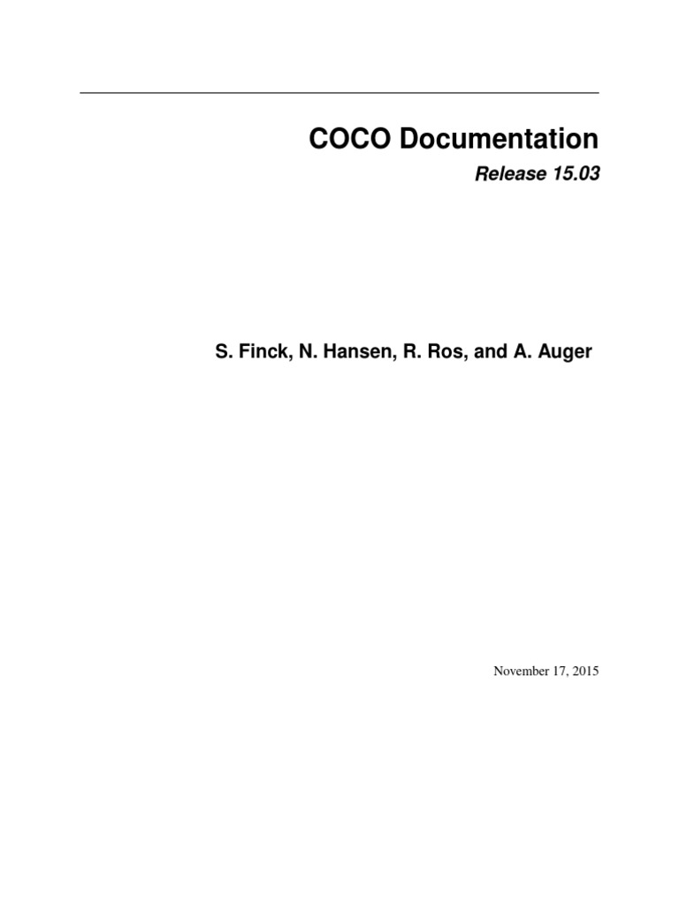 Coco | PDF | Time Complexity | Matlab