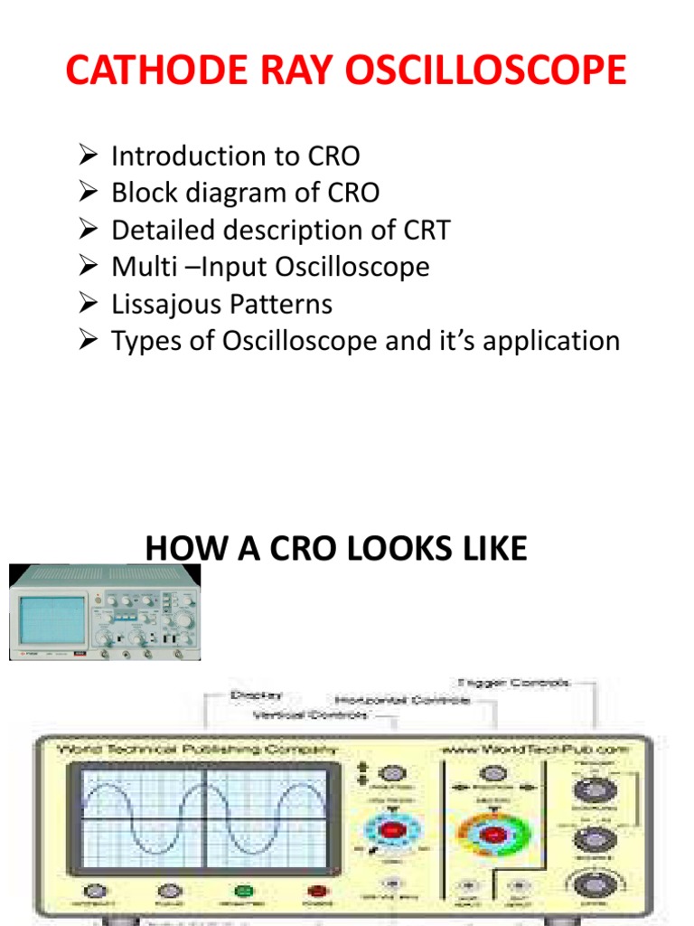 Overview of Cathode Ray Oscilloscope | PDF | Cathode Ray Tube ...