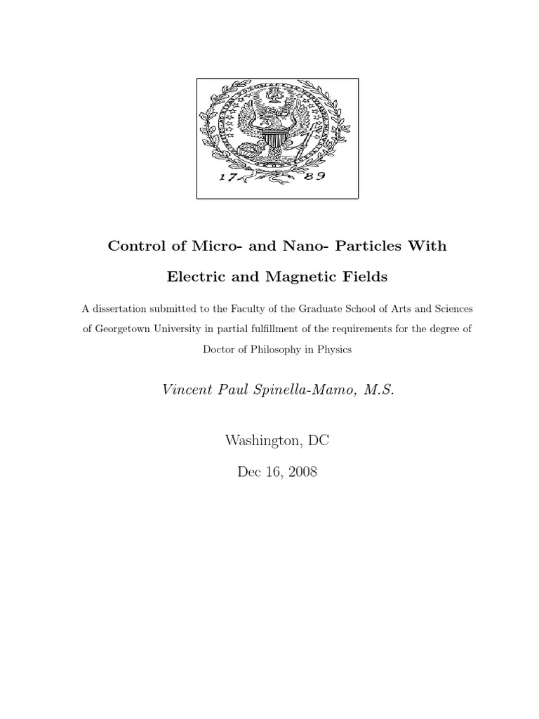 Control of Micro - and Nano - Particles With PDF | PDF | Messenger Rna ...