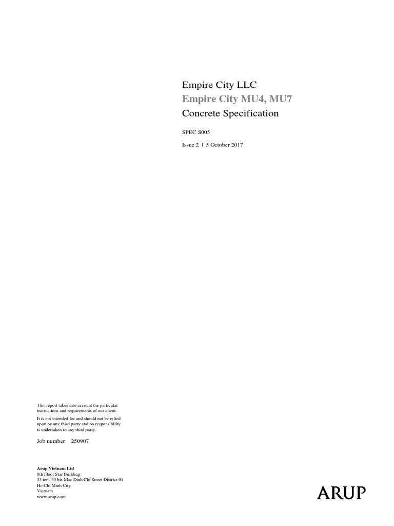 Concrete Specification - en | PDF | Specification (Technical Standard ...