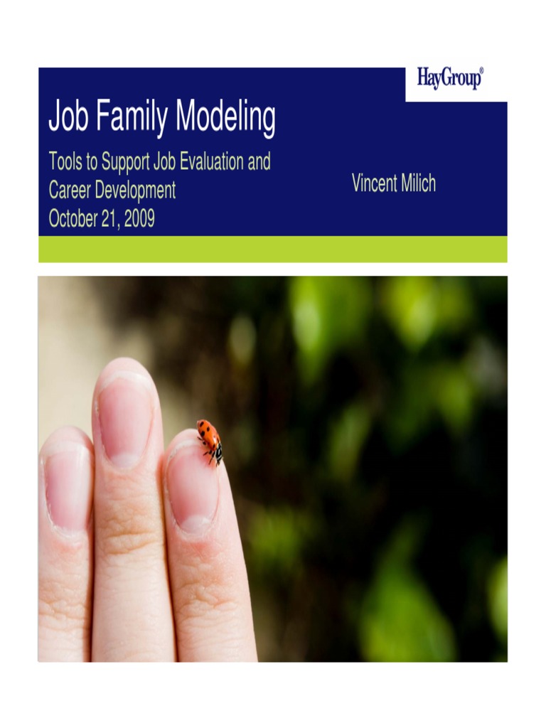 Job Family Modeling | PDF | Competence (Human Resources) | Employment