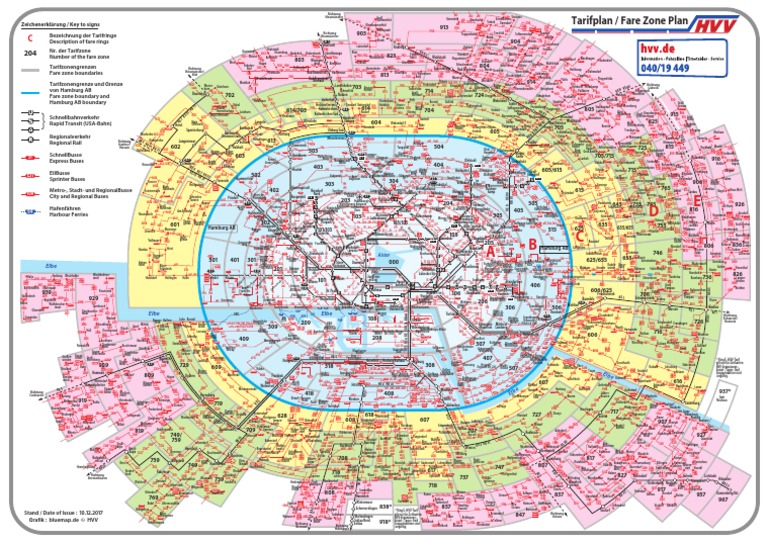 HVV Tarifplan Gesamt | PDF
