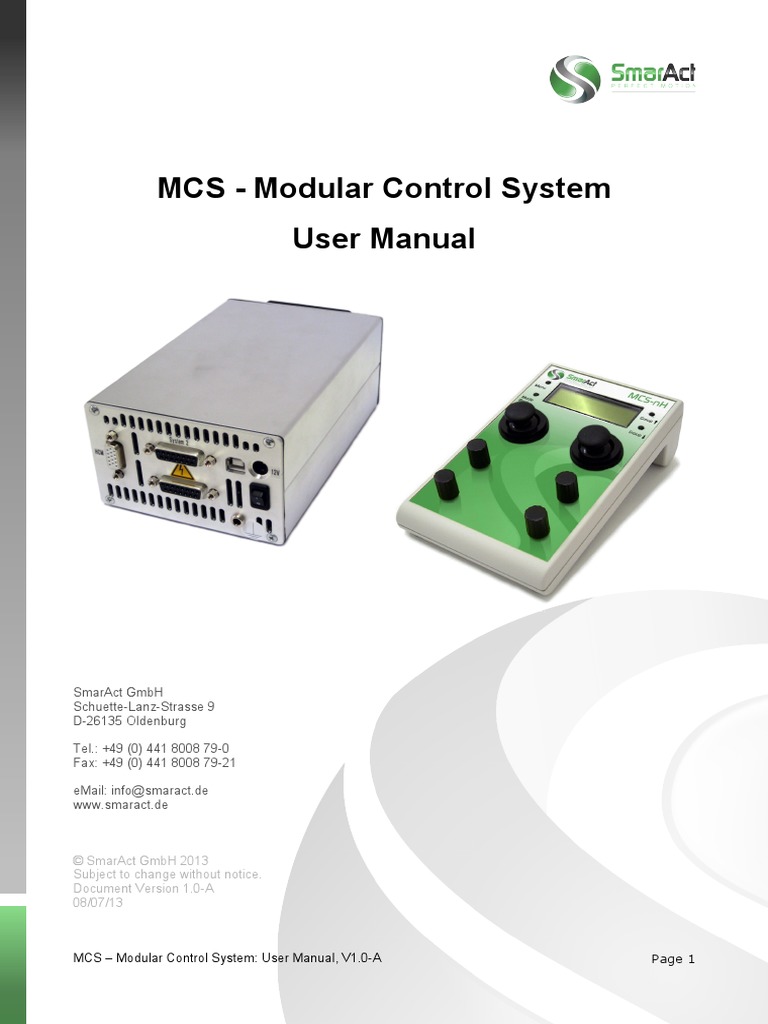 MCS User Manual | PDF | Electrical Connector | Power Supply