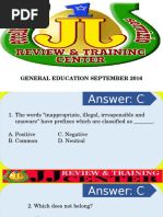 Sample Let Answer Sheet | PDF | Test (Assessment)